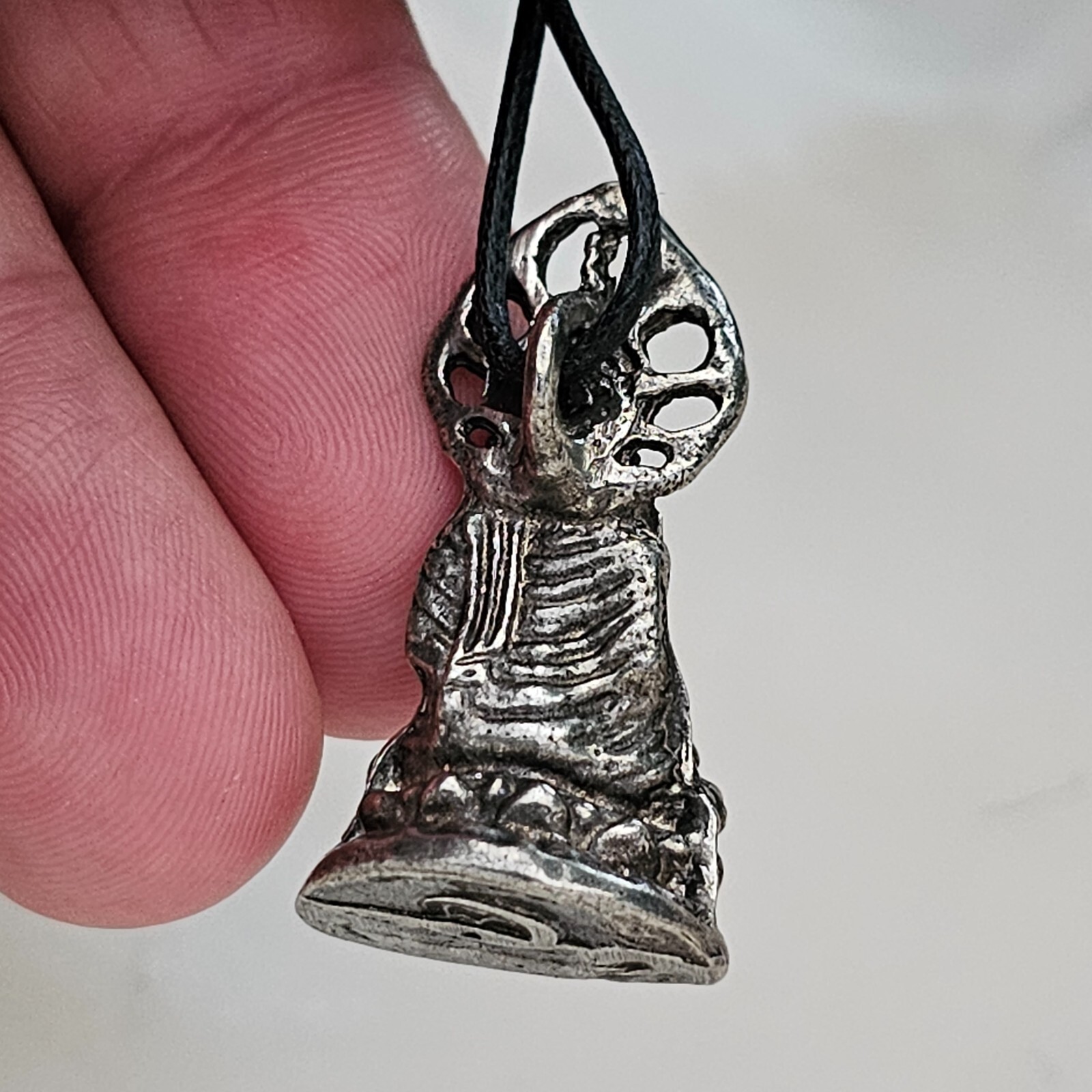 Medicine Buddha Necklace Pendant Indian God Cord Lace Amida Buddha ...