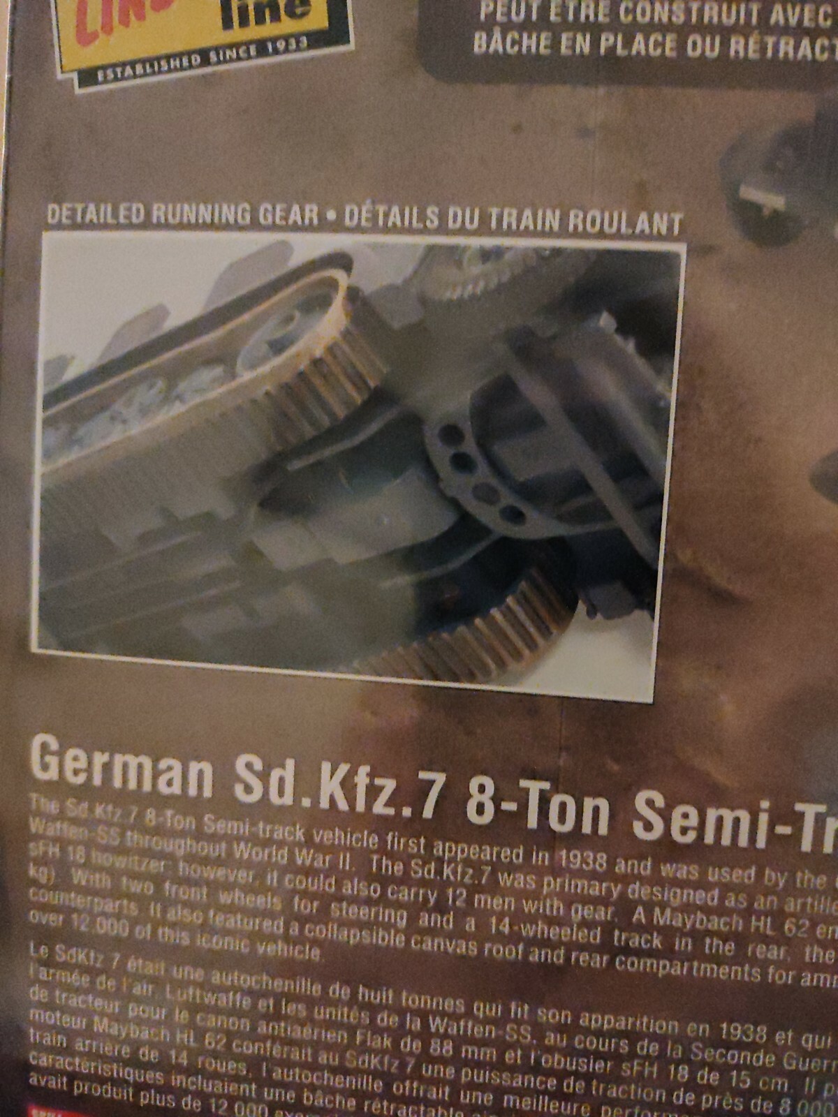 ww11 German SdKfz.7 8 Ton Semi-track 1:40 Scale By Lindberg - Soluções ...