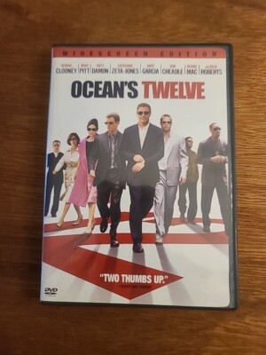 Ocean's Twelve DVD George Clooney Brad Pitt Matt Damon 12 widescreen ...