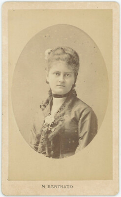CDV Circa 1865. Portrait Of A Woman By Berthaud In Paris. | eBay