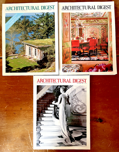 Architectural Digest 1989 Lot of 3 Vincent Fourcade Lauren Hutton Bill ...