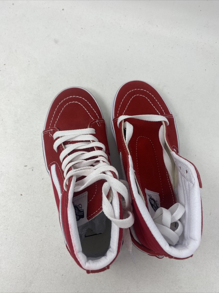 Vans Sk8 Hi Red Child Youth size 2 #5535 (q410) | eBay