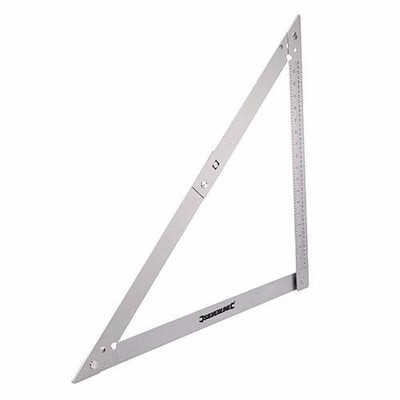 FOLDING FRAME SQUARE 600mm LARGE ALUMINIUM METRIC IMPERIAL ANGLES U81-S ...