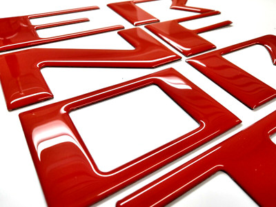 FOR NISSAN FRONTIER 2025--2026 RED RAISED 3D DOMED TAILGATE LETTERS US ...