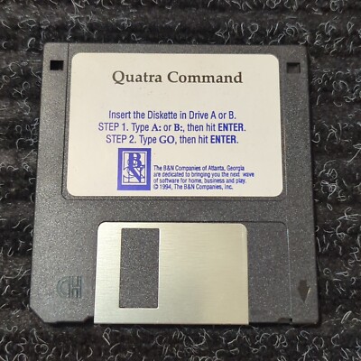 B&N Quatra Command PC Diskette Game 1994 | eBay
