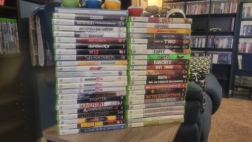 HUGE Xbox 360 Game Lot 45 Titles Scene It Controllers Marvel Dirt ...
