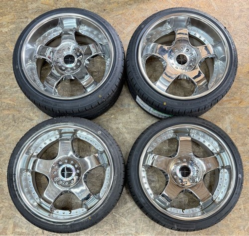 JDM Rare GARSON DEEP RACING ryugi 199J+34 10J+34 PCD 114.3 5 holes 5H ...