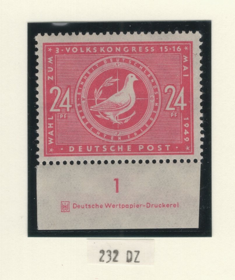 SBZ: MiNr. 232 DV & DZ ** POSTFRISCH | eBay.de