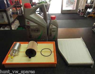 VW GOLF MK5 3.2 R32 SERVICE KIT OIL FUEL AIR CABIN FILTERS SPARK OIL ...
