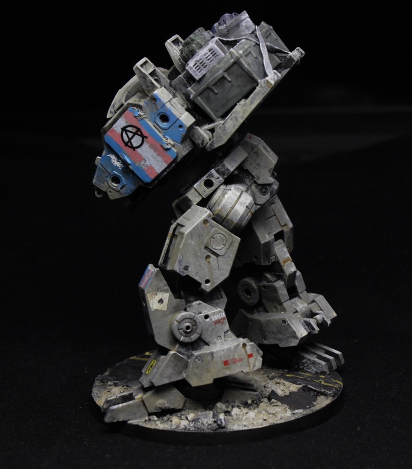 Painted 28mm Sci-fi Model - Gunpla Kitbash - Emotional Support Heavy ...