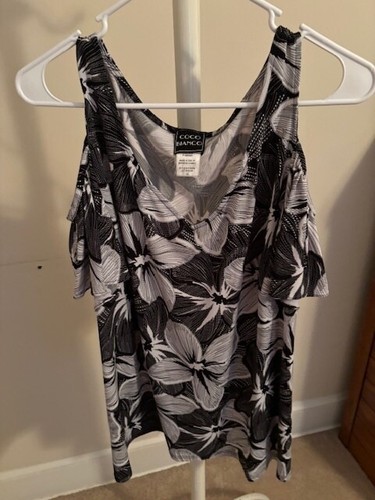 Coco Blanco black white gray short sleeve size xl | eBay