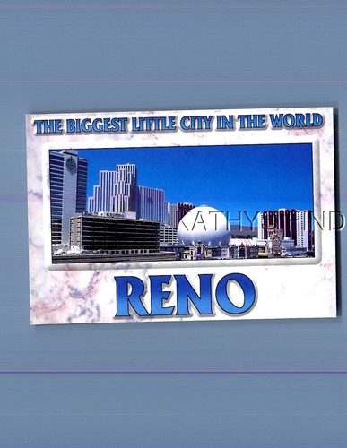 NEVADA POSTCARD V+5992 VIEW LOOKING AT RENO | eBay