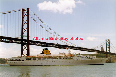 Italian cruise ship COSTA RIVIERA of 1984 - original photo at Lisbon in ...