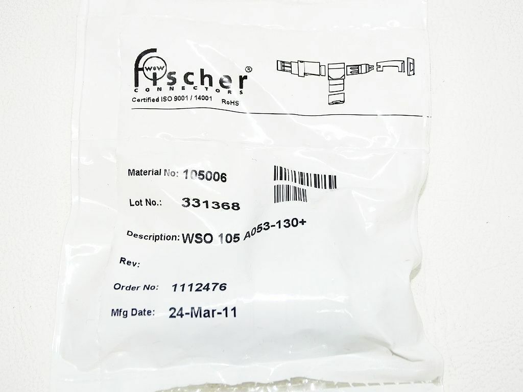 Fischer Connectors Adapter WSO 105 A053-130+ 4-Pin-Stecker der 105 ...