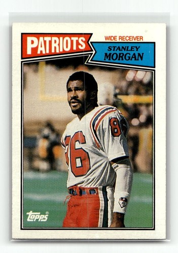1987 Topps Football #101 Stanley Morgan New England Patriots Wide ...