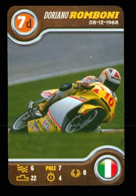 1 x info card Legend Moto GP DORIANO ROMBONI - R105 | eBay UK