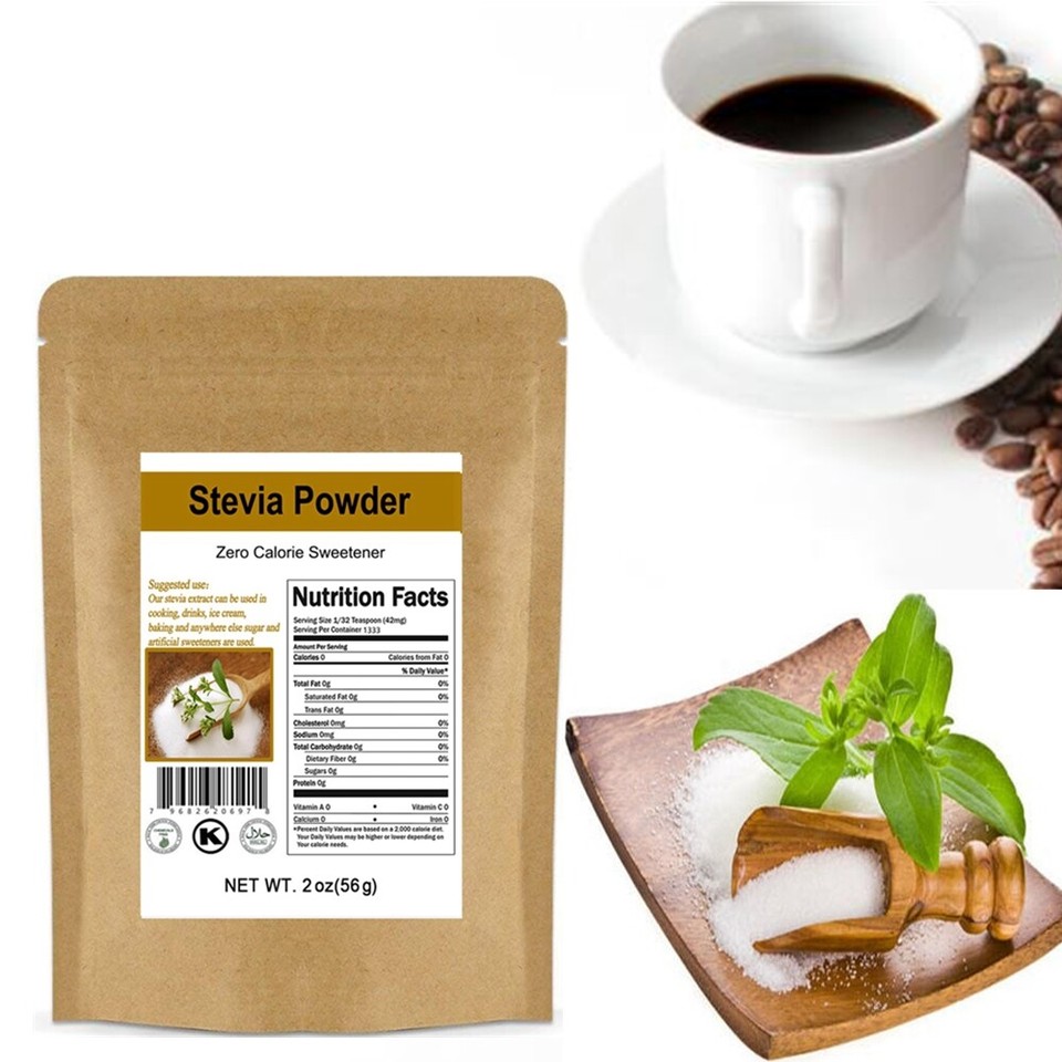 CCnature Pure Stevia Extract Powder Natural Sweetener 0 calorie Sugar ...
