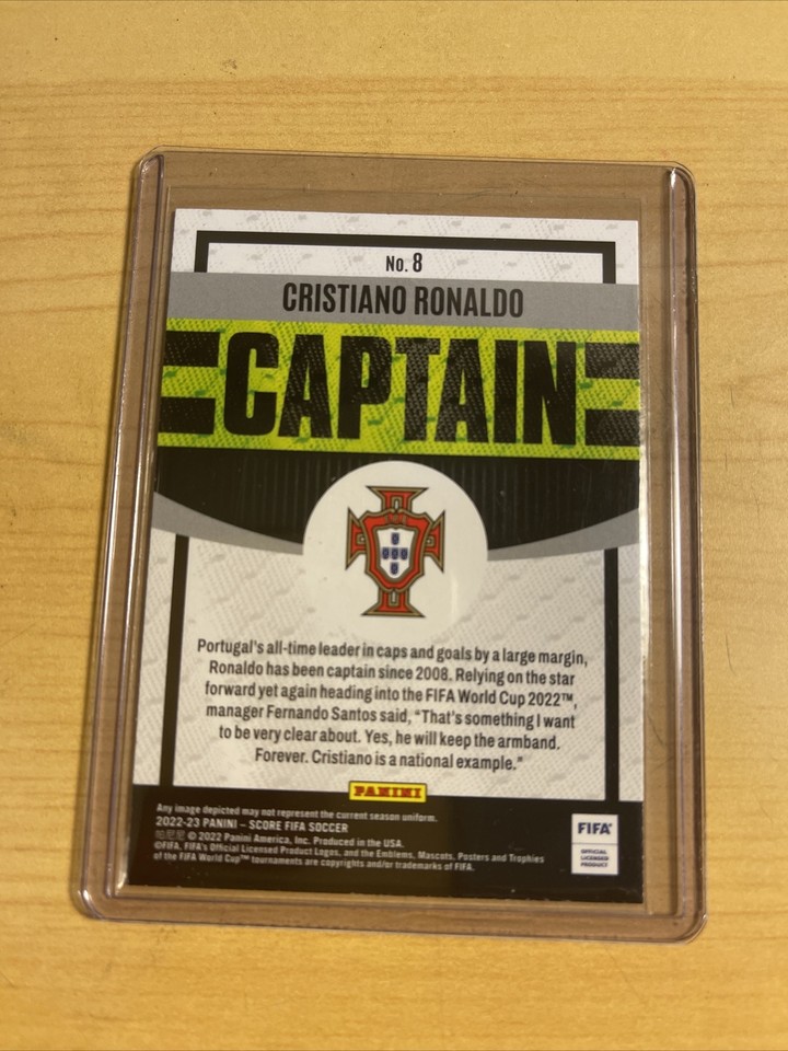 Cristiano Ronaldo Panini Score 2022/23 Captain Card Portugal | eBay