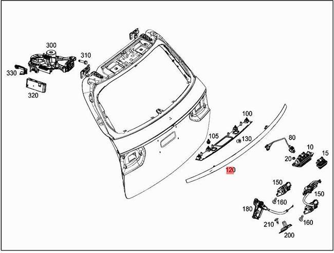 Genuine Moulding MERCEDES S213 Wagon 2137402000 | eBay
