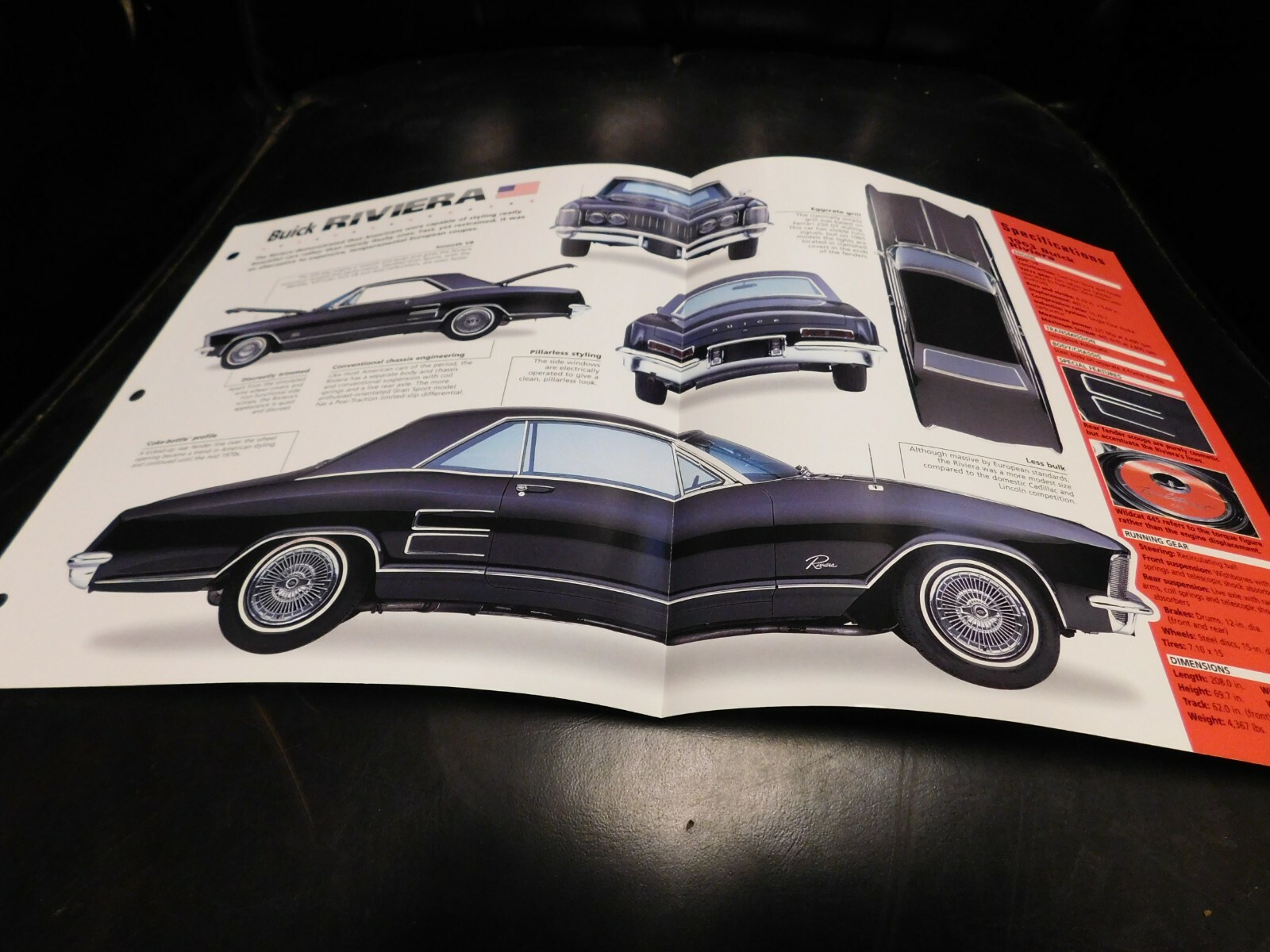 1963 Buick Riviera Spec Sheet Brochure Photo Poster | eBay