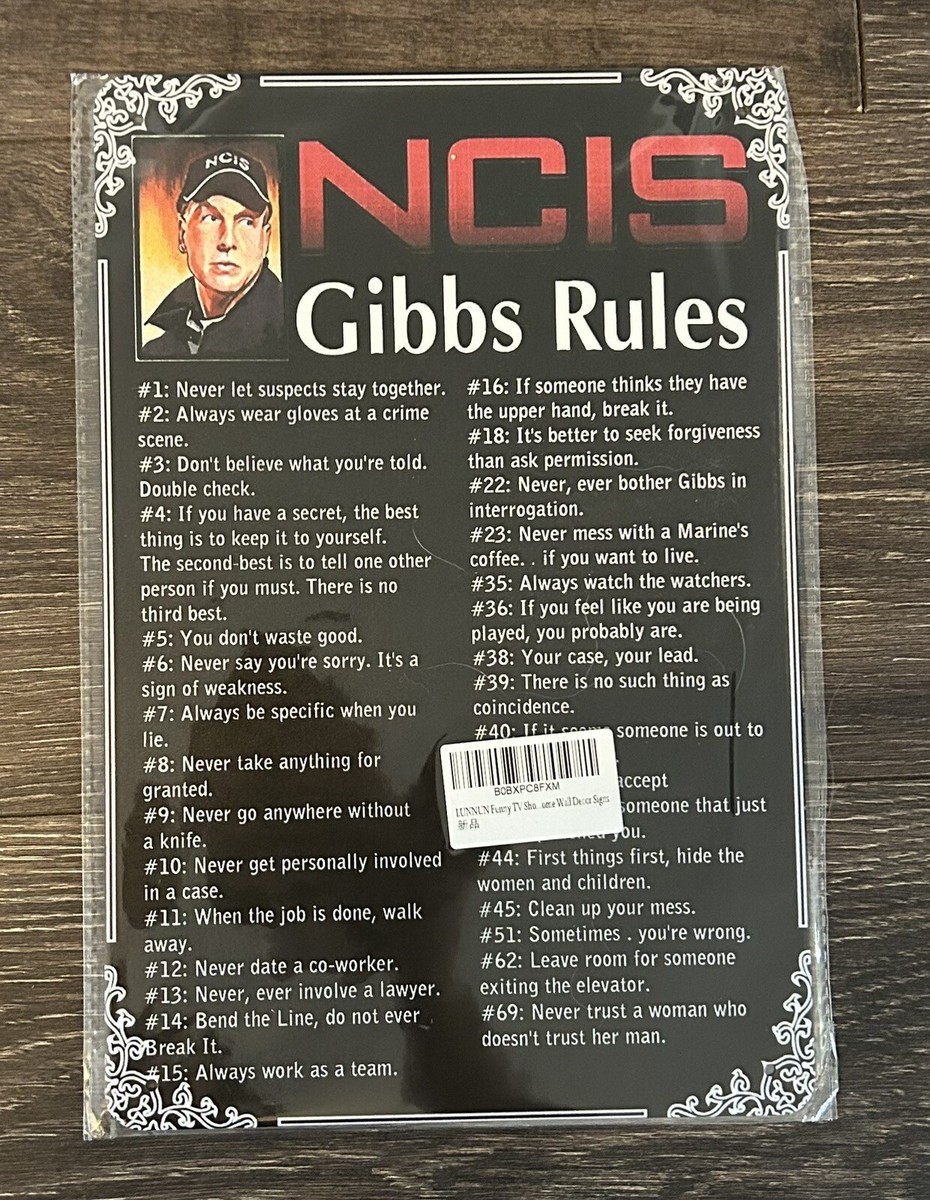 Ncis Poster Gibbs Rules Ncis Gibbs Rules Wall Art For Sale | Redbubble