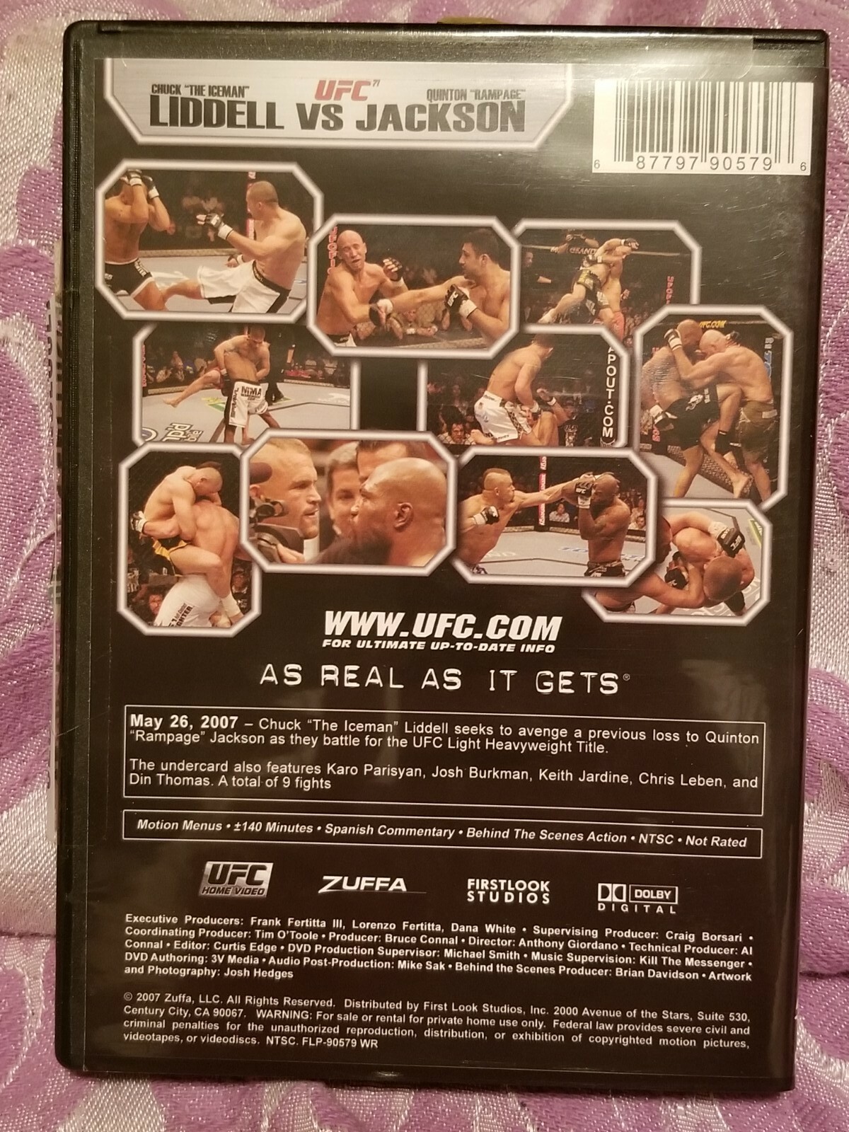 UFC 71: Liddell vs. Jackson - DVD - MMA ULTMATE FIGHTING CHAMPIONSHIP ...