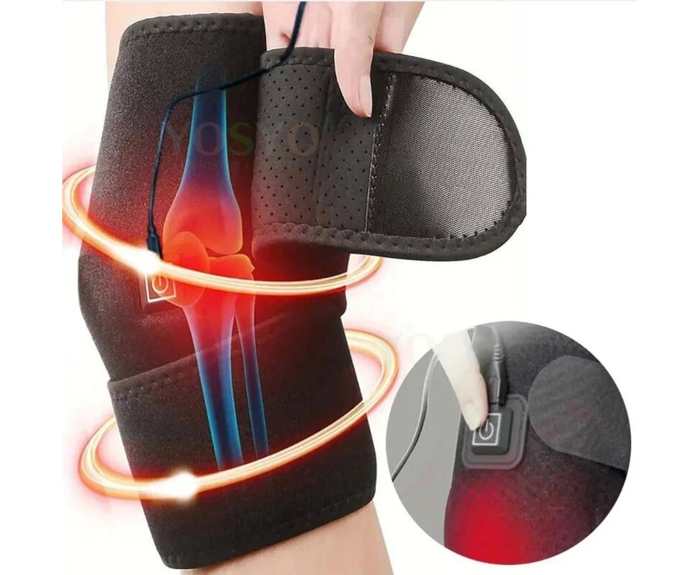 Electric Heated Knee Pad Brace Warm Therapy Leg Wrap Belt Arthritis ...