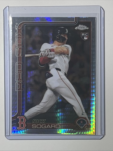 2025 Topps Chrome Prism Refractor Parallel #123 Nick Sogard Boston Red ...
