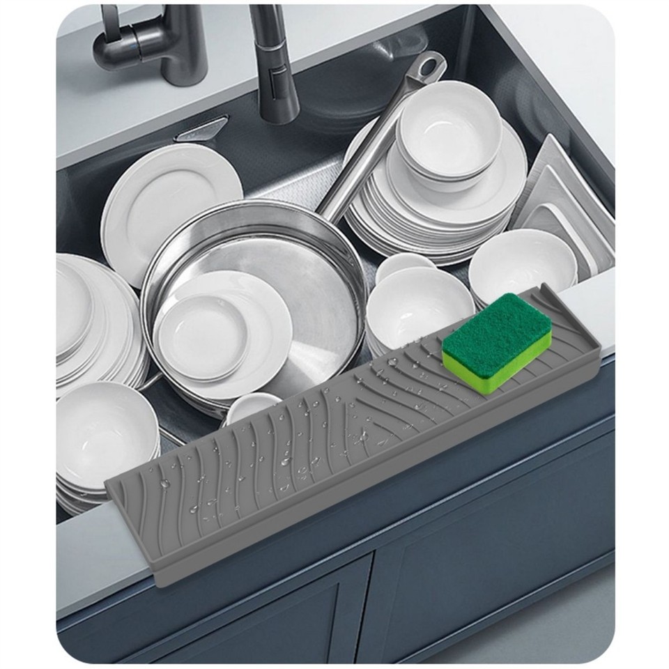 Silicone Kitchen Sink Edge Protector Bathtub Splash Guard Countertop ...