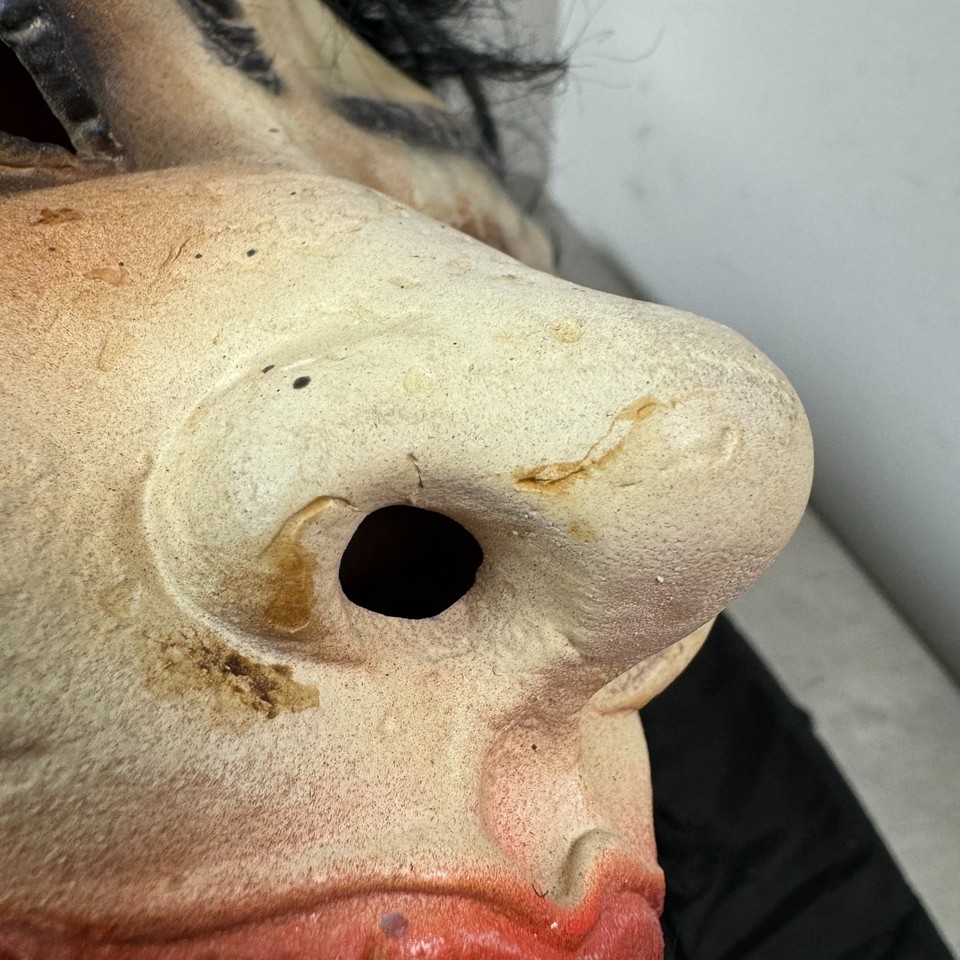 Vintage c.1980s TOPSTONE Halloween Mask - Dracula / Vampire w/ Hair ...