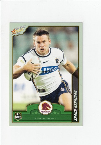 2006 Select NRL Accolade Rugby League Shaun Berrigan #4 (Brisbane ...