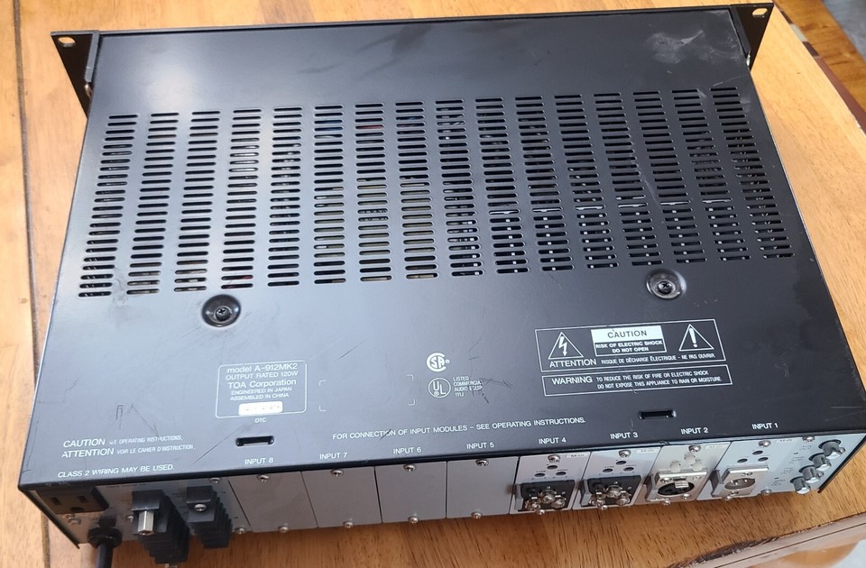 TOA 900 Series II A-912MK2 Amplifier With Feet & Rack Ears | eBay