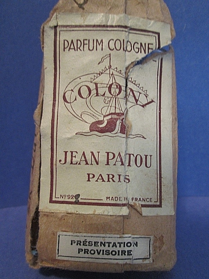 Colony Jean Patou Parfum Cologne 1936 Vintage Perfume Bottle Paper ...