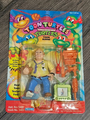 1992 Playmates TMNT TOON BURNE Action Figure in Sealed Blister Pack ...