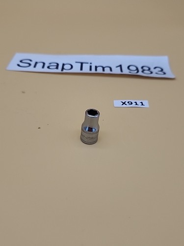 Snap-on Tools 1/4" Drive 6mm METRIC 6pt Shallow Chrome Socket TMM6 USA ...