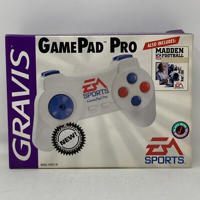 Gravis GamePad Pro EA Sports Controller w/ Madden Football Complete in ...