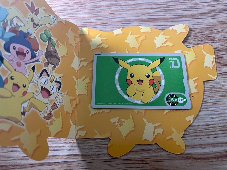 Available POKEMON Transportation IC card PIKACHU with mount Suica ...