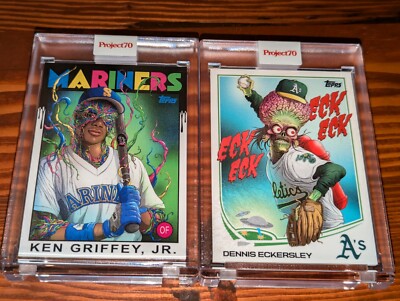 Topps Project70 Ken Griffey Jr and Dennis Eckersley by Alex Pardee | eBay
