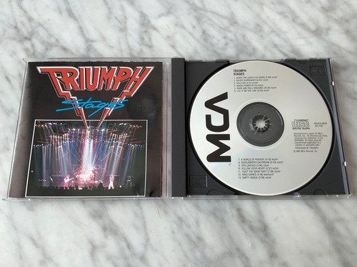 Triumph Stages CD TARGET ERA! JAPAN MCAD2-8020 JVC-432 Rik Emmett, Hold ...