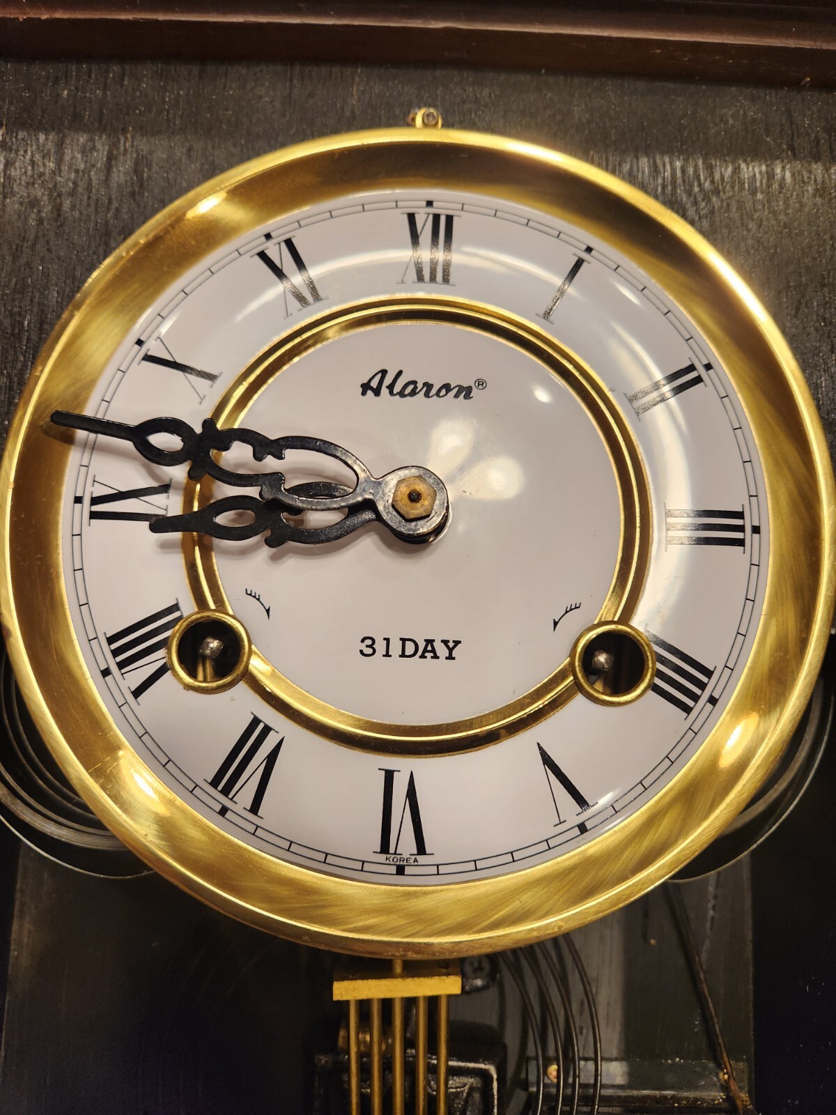 Alaron 31 Day Pendulum Wall/Mantel Clock With Key C-246 Korea - Vintage ...