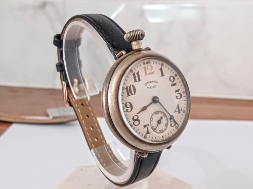 C.1916 1st WORLD WAR INGERSOLL WRIST OFFICERS WATCH EXCELLENT NEEDS A ...