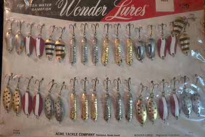 Vintage Wonder Lures Fishing Spoon Set - 40pc Assortment by Acme Tackle ...