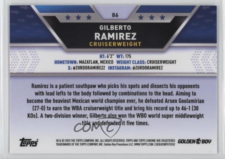 2024 Topps Chrome Prism Refractor Gilberto Ramirez #86 | eBay