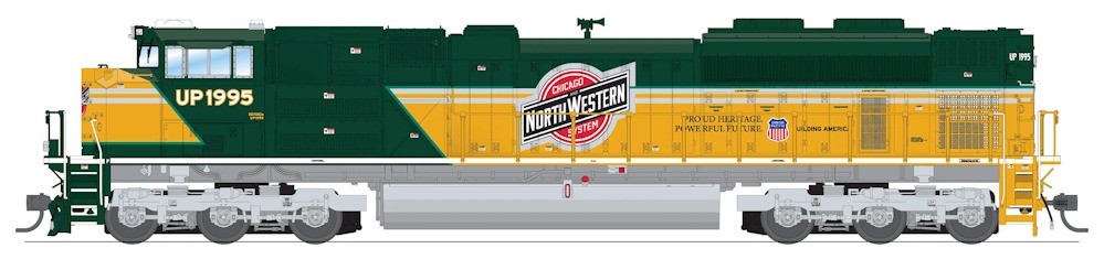 Broadway Limited 8687 EMD SD70ACe, UP 1995, CNW Heritage Paint ...
