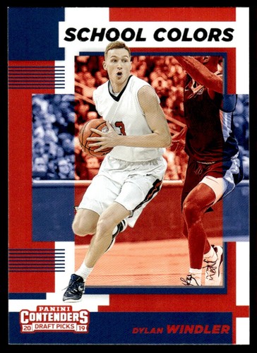 2019-20 Panini Contenders Draft Picks School Colors Dylan Windler ...