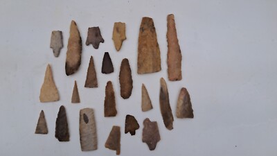 ARCHAIC PALEO ADENA NATIVE AMERICAN INDIAN STONE SPEARHEADS collection ...