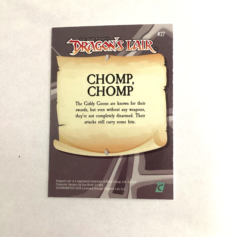 2024 Cardsmiths Dragon’s Lair Series One #27 Chomp, Chomp Trading Card ...