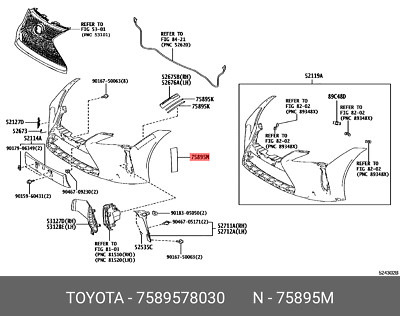 Genuine OE tape, moulding, no.2, 7589578030 for TOYOTA 75895-78030 | eBay