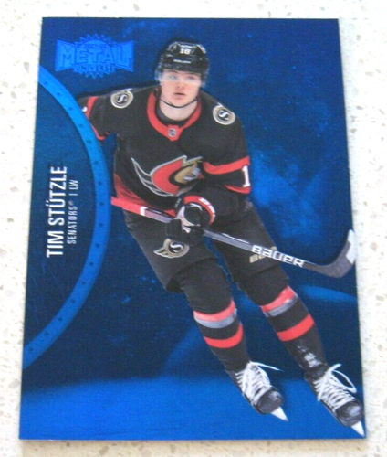 Tim Stutzle 2021-22 Metal Universe #39 BLUE SPECTRUM hockey card OTTAWA ...