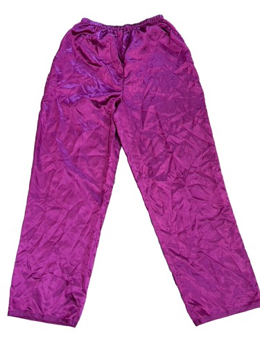 Satin Magenta Lounge Pants Women’s Size S Mint Condition | eBay